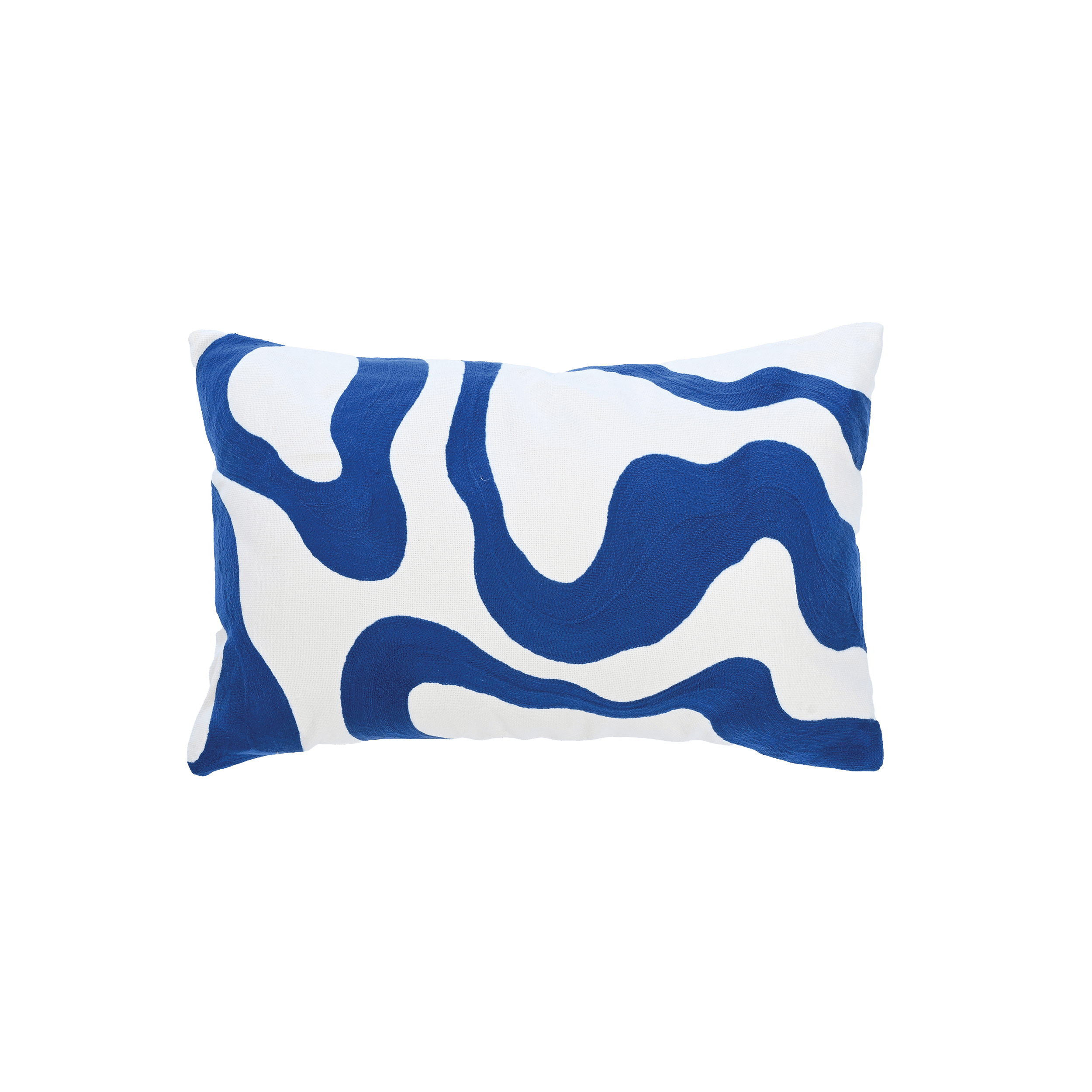 Flo Blue and White Cushion for Event Hire | Elite Furniture