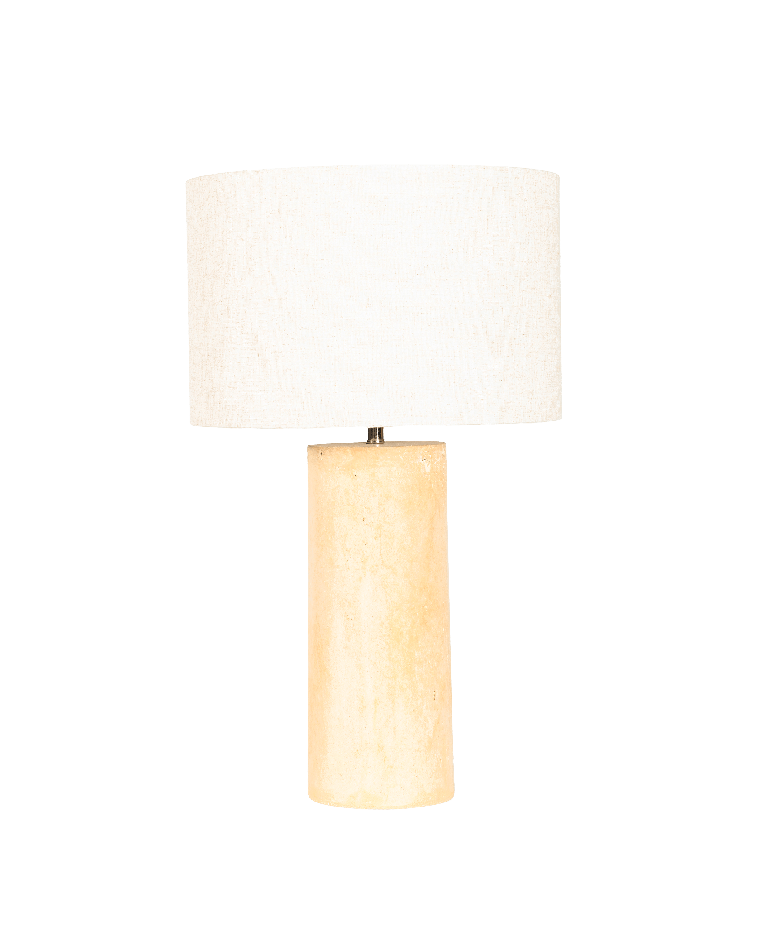 Travis Table Lamp | Unique Solid Travertine Design by Elite Hire