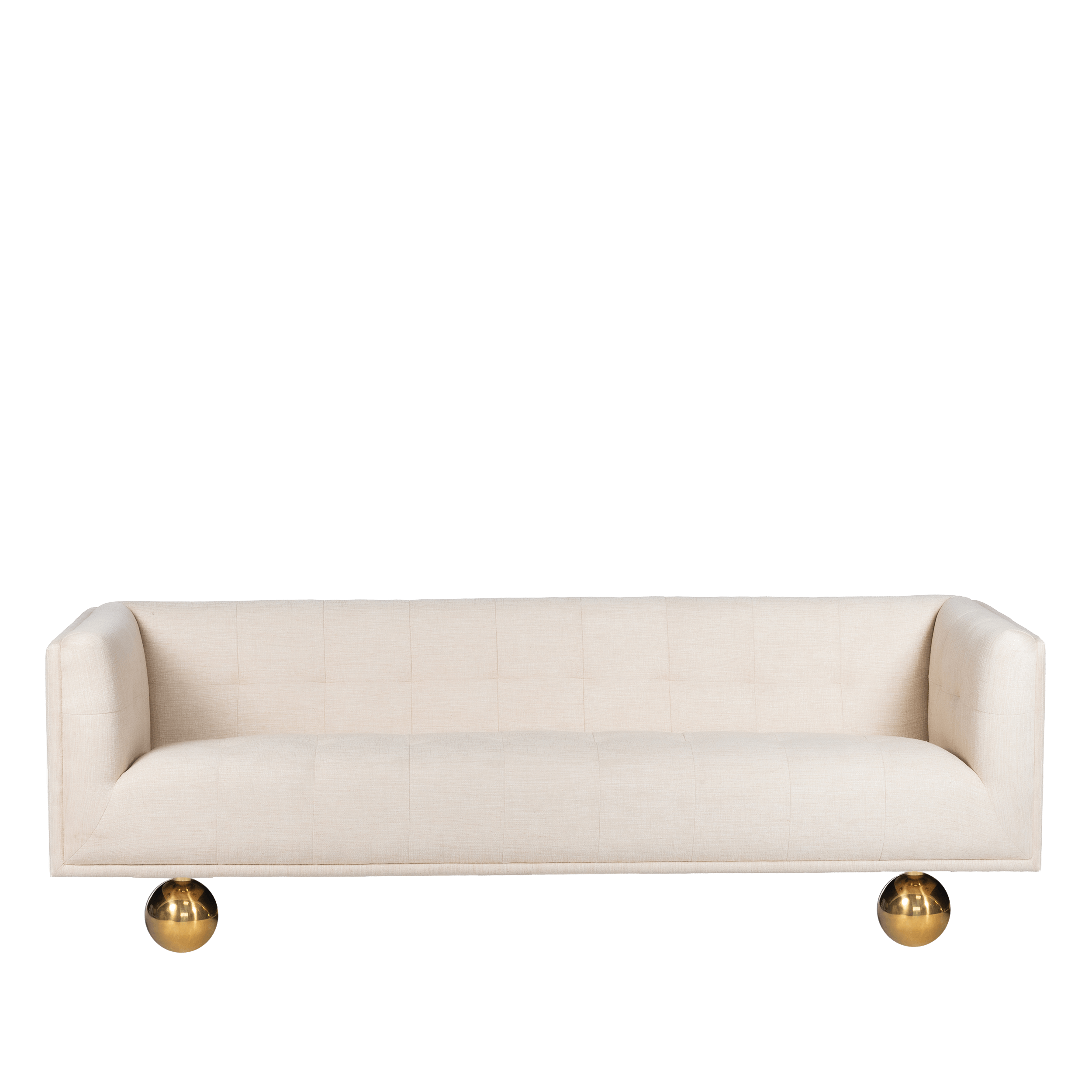 Claridge 3-Seater Sofa - Stone | Modern Chesterfield Elegance from ...