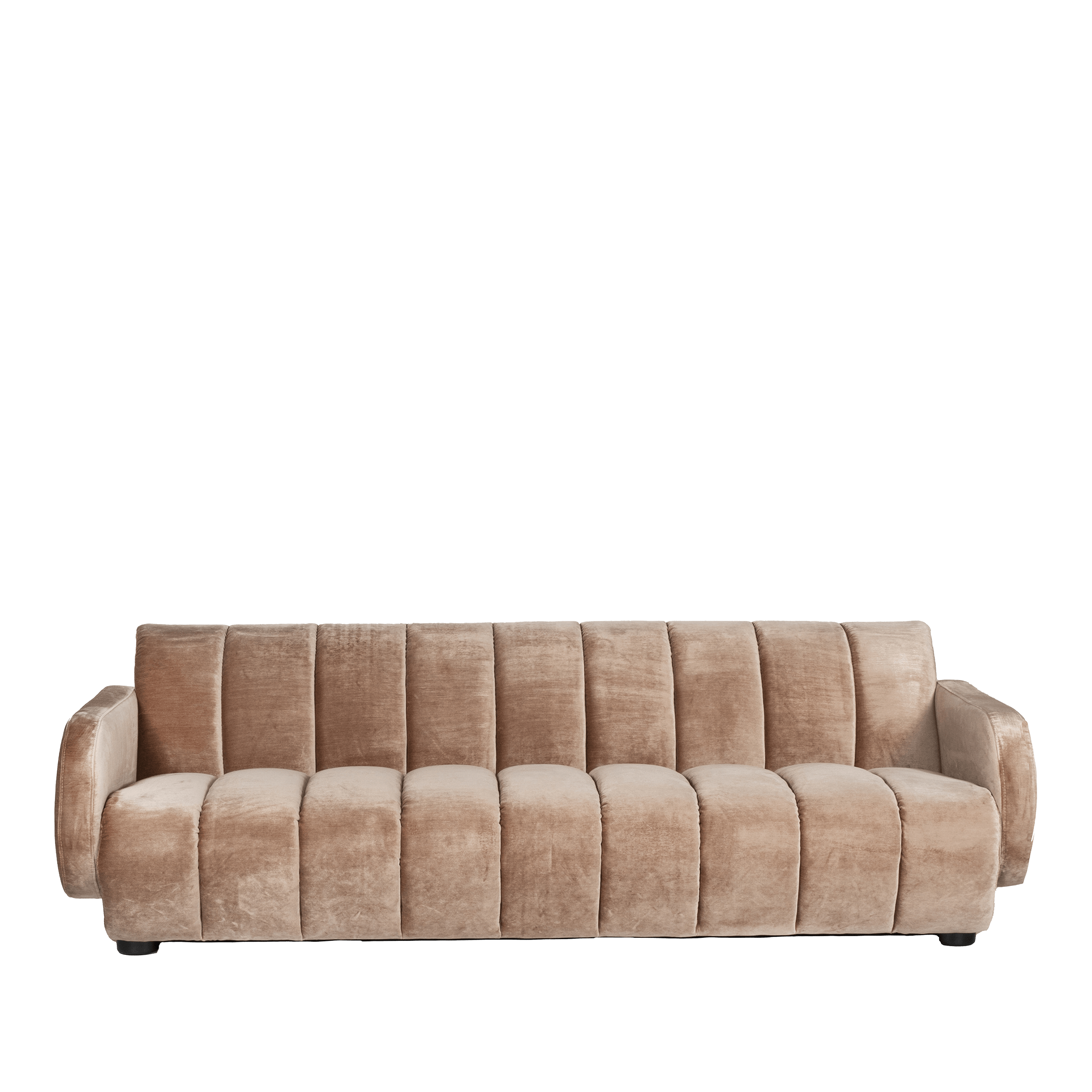 Brigitte Sofa - Champagne | Luxurious Velvet Design from Elite Hire